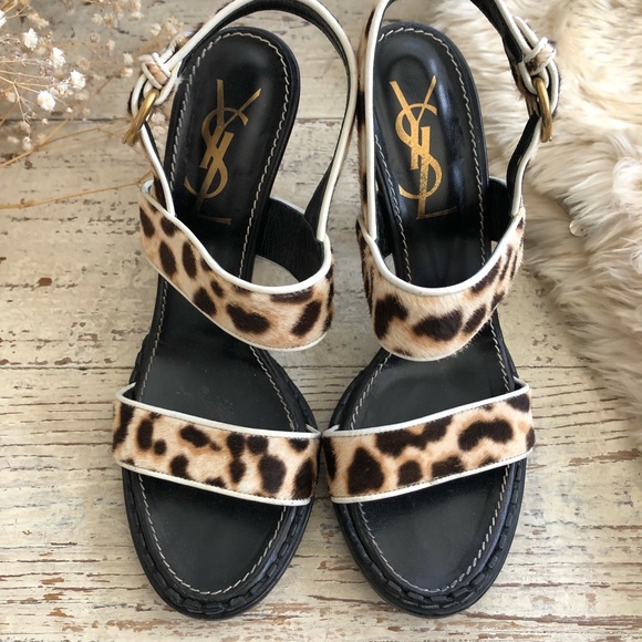 Yves Saint Laurent | Shoes | Ysl Leopard Print Shoes | Poshmark